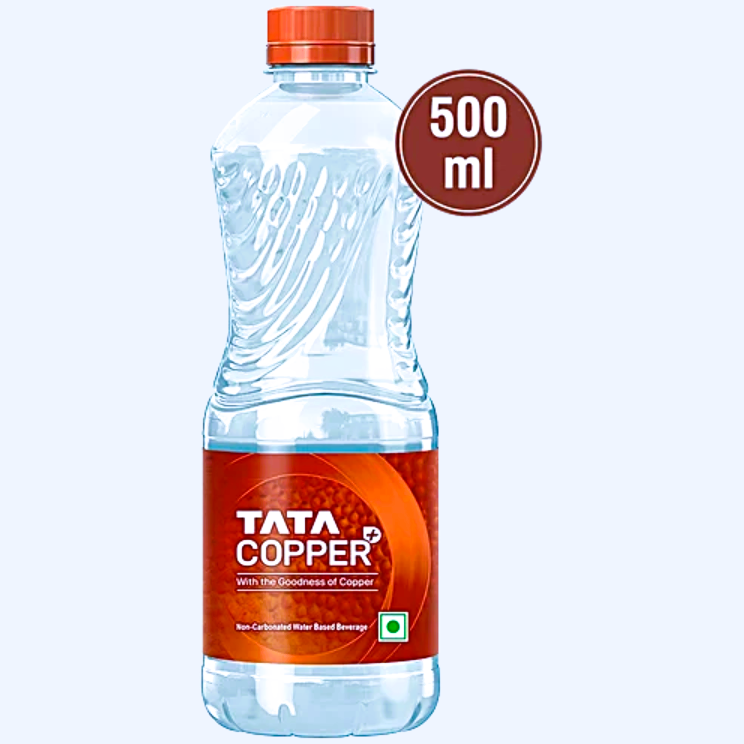 Tata Copper+ Water With Goodness Of Copper, 500 ml Bottle – Panchamrutha